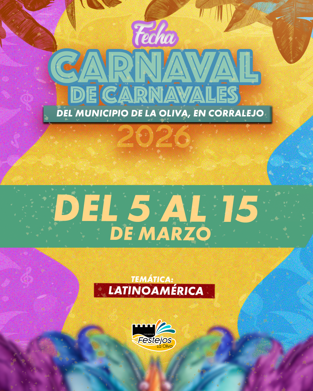 fecha cartel carnaval 2026 - Radio Sintonía
